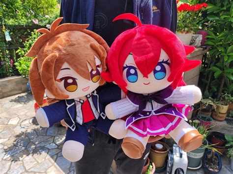 Rias Gremory And Issei Hyoudou Fan Made Sitting Plushies Rhighschooldxd