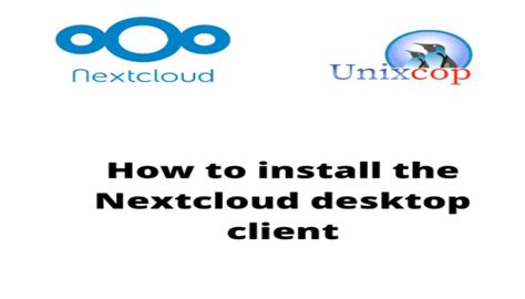 How To Install Nextcloud Desktop Client On Linux