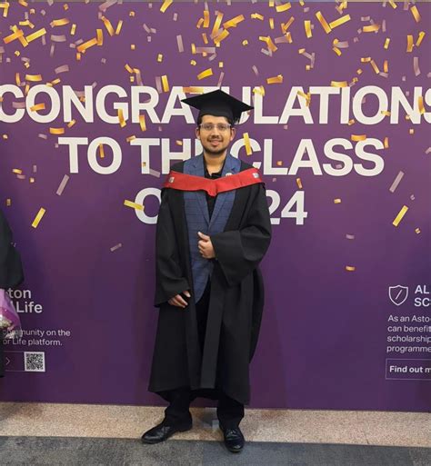 Finance Graduation Astonuniversity Gratitude Mastersdegree Newbeginnings Yash Chavan