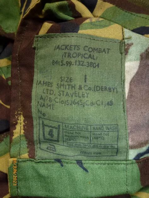 Unissued Old Skool 68 Pattern Dpm Jungle Tropical Shirt Para Rm Sas