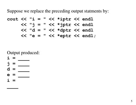PPT 8 Part I Run Time Arrays Intro To Pointers PowerPoint