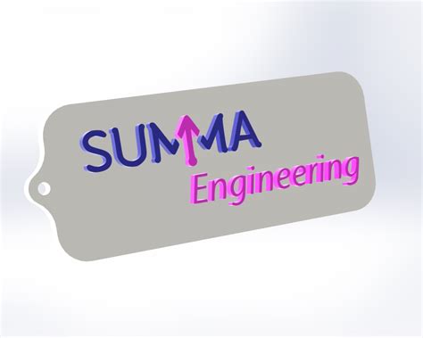 Summa Engineering Keychain By Thop3d Download Free Stl Model