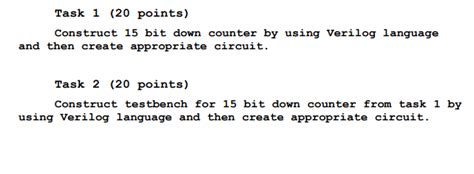 Solved Task Points Construct Bit Down Counter By Chegg