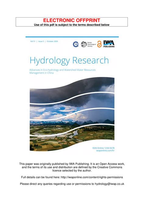 Pdf Assessment Of Hydrological Drought Based On Nonstationary Runoff Data