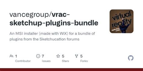 Github Vancegroup Vrac Sketchup Plugins Bundle An Msi Installer Made With Wix For A Bundle