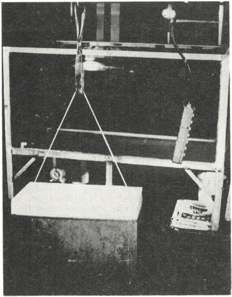 Photograph Of The Ice Block Suspended Via A Rope Frozen Into The Ice