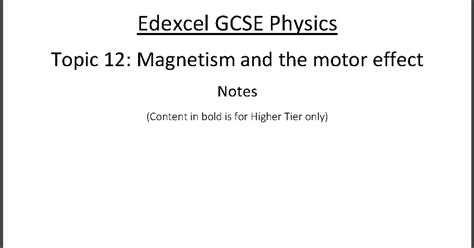 Summary Notes Bundle Edexcel Physics Gcse Pmt Education