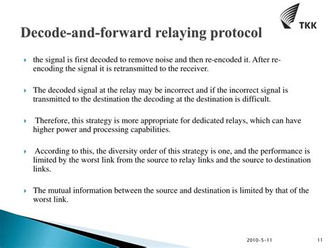 Ppt Relaying Protocols And Relay Selection For Multi Hop And