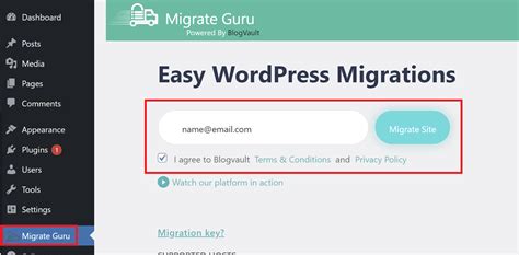 Migrate Guru Tutorial How To Migrate Wordpress Websites For Free