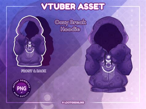 Vtuber Asset Cozy Break Hoodie Mikaela Reid Dbd Pngtuber Twitch Youtube