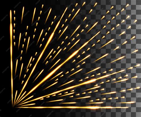 Premium Vector Glowing Light Abstract Yellow Effect