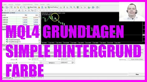 MQL4 TUTORIAL GRUNDLAGEN 65 SIMPLE BACKGROUND FARBE YouTube