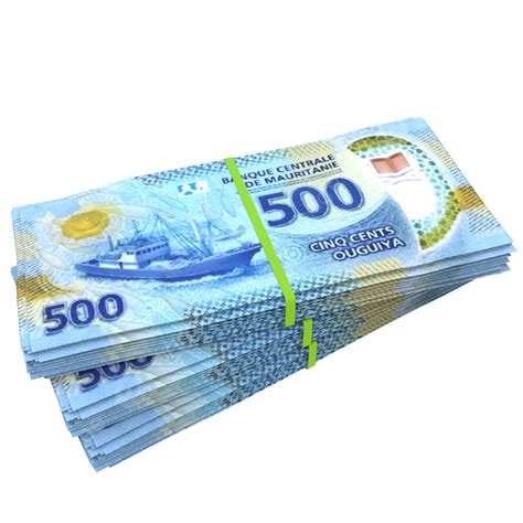 500 Mauritanian Ouguiya Stack 500 Mauritanian Ouguiya Stack Pile