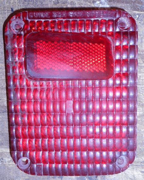 Taillight Lens Lower Right Red Used 67 Supreme 442 Chicago Muscle