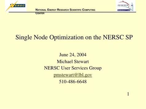 ppt single node optimization on the nersc sp powerpoint presentation