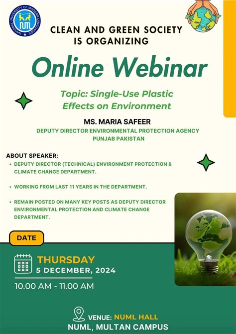 Clean Green Volunteer Society Cause Healthy Environment Webinar