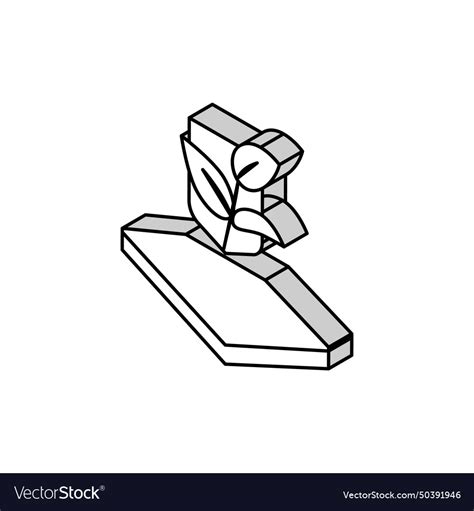 Eco Fabrics Properties Isometric Icon Royalty Free Vector