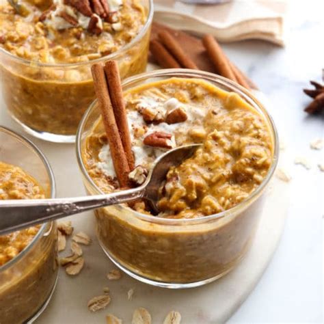 Pumpkin Latte Overnight Oats Detoxinista