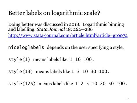 Needing a different space? Transformed scales in Stata - ppt download