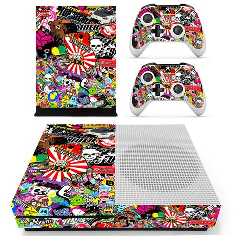 Bomb Graffiti Skin Sticker Decal For Microsoft Xbox One S Console And 2