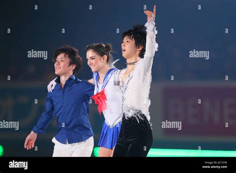 Tokyo Japan 23rd Apr 2017 L To R Shoma Uno Jpn Evgenia