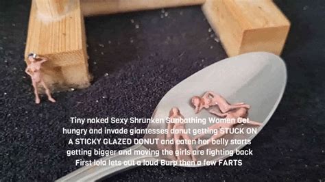 Lola Loves Fetish Clips Tiny Naked Sexy Shrunken Sunbathing Women Get
