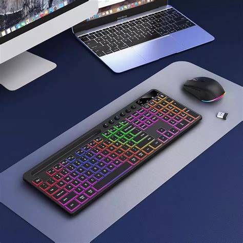 Wireless Backlit Keyboard And Silent Mouse Combo Celebrity Closet