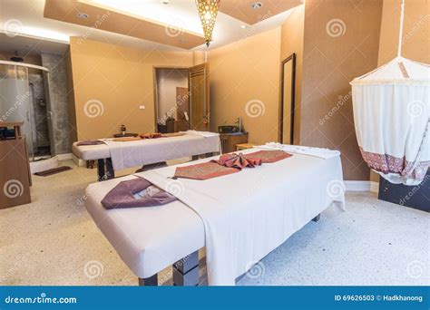 Massage Room In A Spa Salon Stock Image Image Of Light Table 69626503