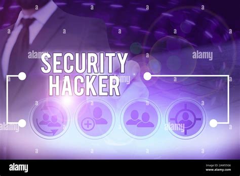 Text Sign Showing Security Hacker Business Photo Text Someone Who Explores Methods For