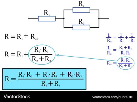 Scheme Of Series Parallel Connection Royalty Free Vector