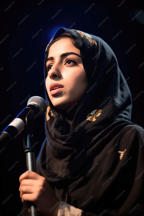 Premium Ai Image Shot Of A Young Muslim Woman Delivering An