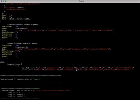 Feature Beautify Response Diff Viewer On Cli · Issue 334 · Keploy