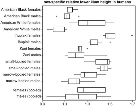 Sex Specific Relative Lower Iliac Height Is Compared By Boxplot Box Download Scientific Sex Specific Relative Lower Iliac Height Is Compared By Boxplot Box Download Scientific