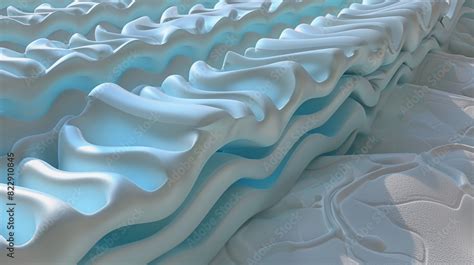 A 3d Rendered Of A Cell Membrane Showcasing Its Lipid Bilayer Structure