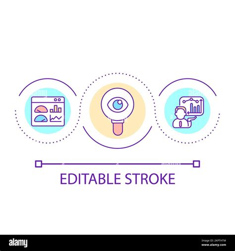 Analyzing Performance Loop Concept Icon Stock Vector Image And Art Alamy