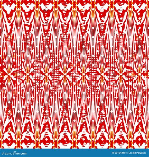 Psychedelic Red Abstract Geometric Background Vector Illustration Stock