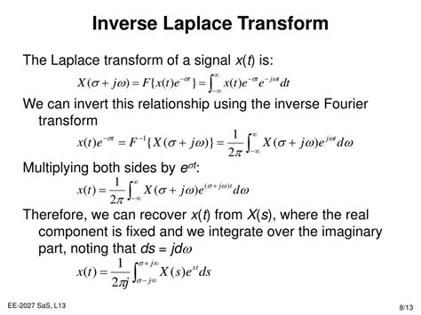 PPT Lecture 13 Inverse Laplace Transform PowerPoint Presentation