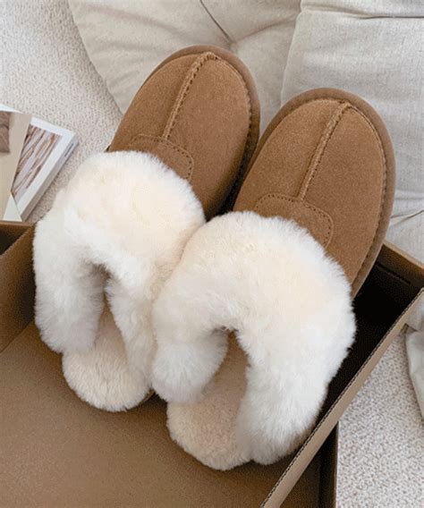 10880원부터 털슬리퍼 스웨이드 통굽 말랑 폭신 털 실내화 4타입 모음 에이블리