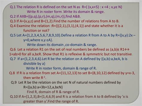Relations And Functions Pps