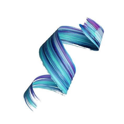 رندر 3d سایه قلم مو انتزاعی Splash رنگ اسمیر Splatter رنگارنگ حلقه