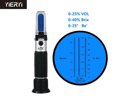 3 In 1 Hand Held Wine Atc Portable Refractometer Atc Salinity