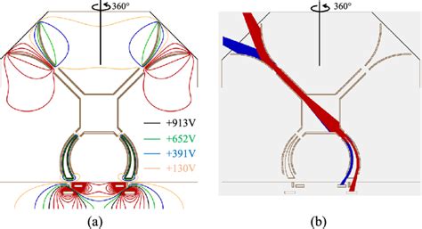 A Electric Field Equipotential Lines In The Spectrometer Sensor