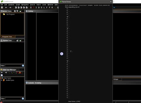 Parse Errors Dialog Box Should Have A Scrollbar · Issue 4184 · Nationalsecurityagencyghidra