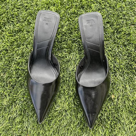 Zara Kitten Heels Worn Twice Size Eu 40 Or Usa Depop