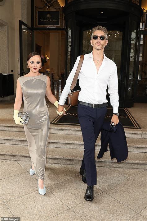 Christina Ricci Enjoys A Rare Public Outing With Husband Mark Hampton