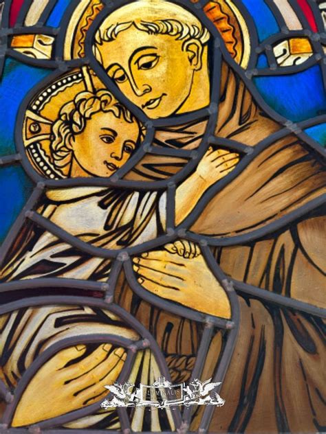 1 Gothic Style Stained Glass Window St Anthony Of Padua By Dhr Theo