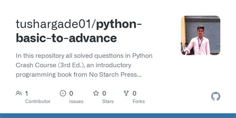 Github Tushargade01python Basic To Advance In This Repository All