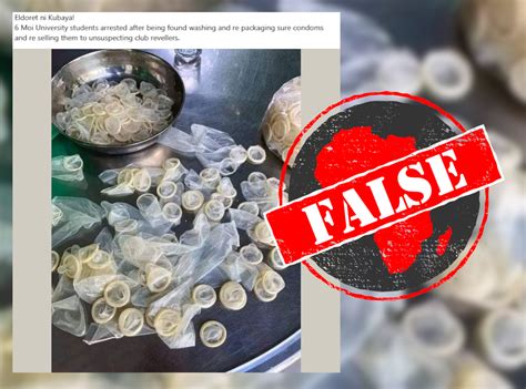 No Viral Photo Of Used Condoms Cleaned And Sold As New Not From Kenya