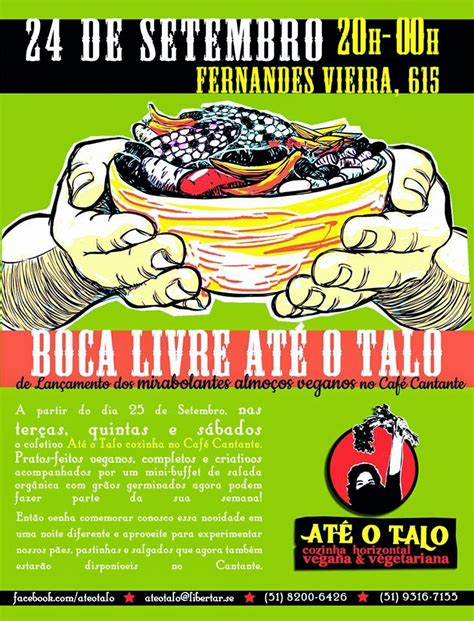 Almoços Até o Talo no Café Cantante Até o Talo Cozinha artesanal