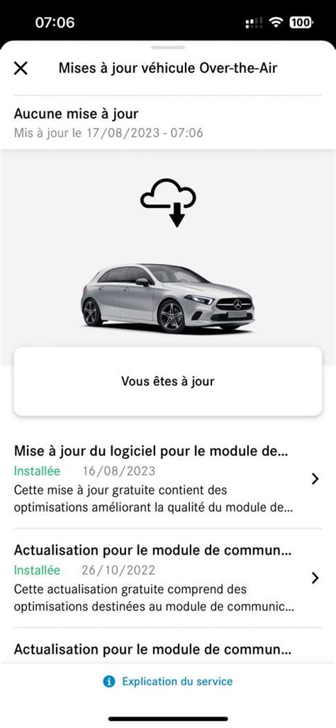Mise A Jour OTA Classe A W177 Forum Mercedes